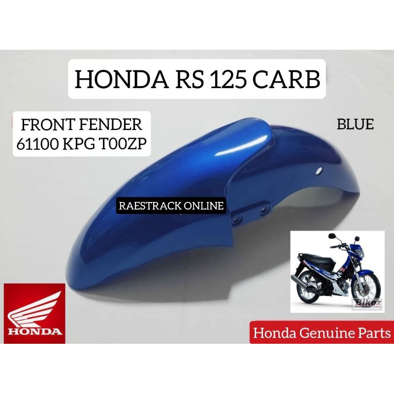 HONDA RS XRM 125 CARB FRONT FENDER BLUE | Shopee Singapore