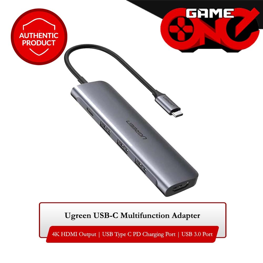 Ugreen USB-C Multifunction Adapter - Space Gray (UG-70495) | Shopee Singapore