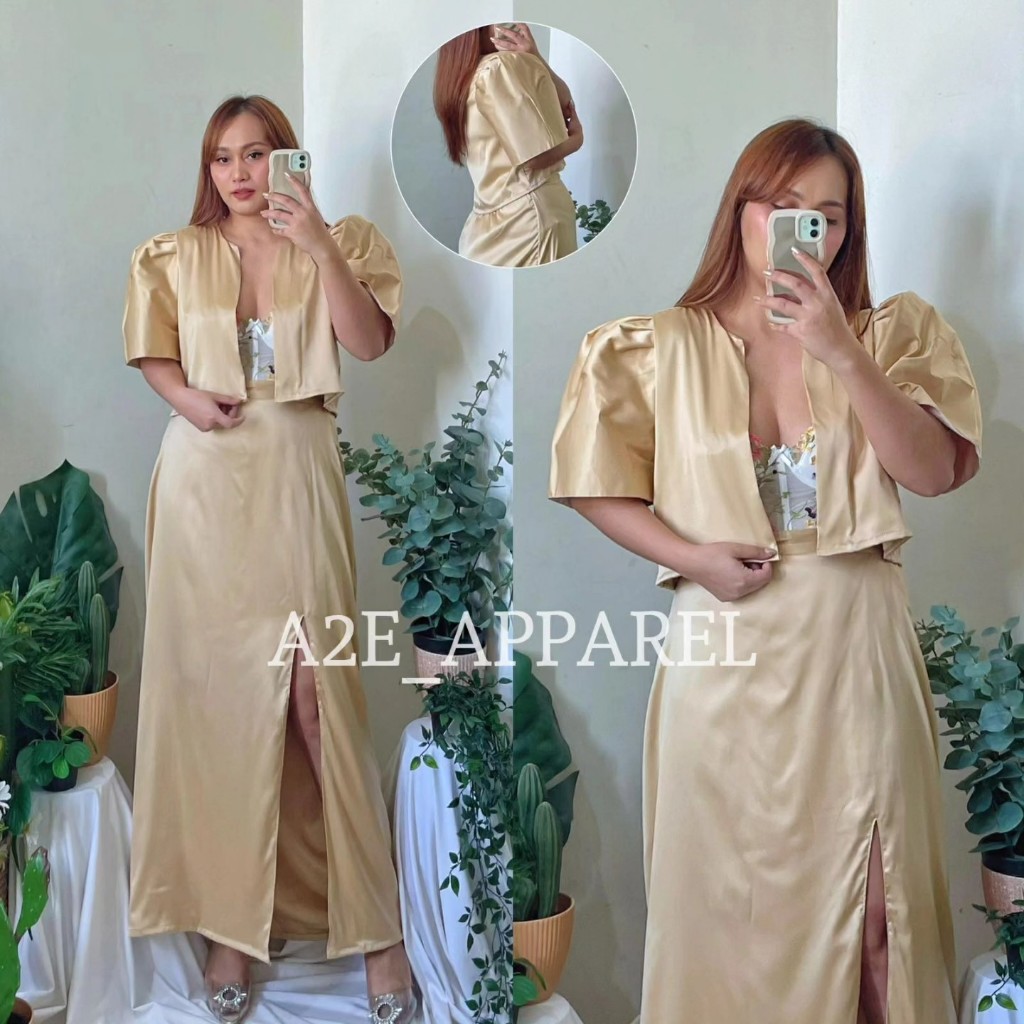 A2E | Cleo Coords | Modern Filipiniana Terno Coordinates Bolero with ...