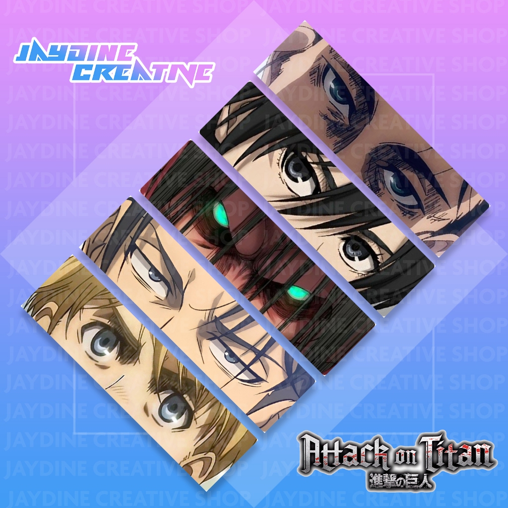Attack on Titan Eye Slap Sticker Indoor Outdoor Vinyl Sticker ...