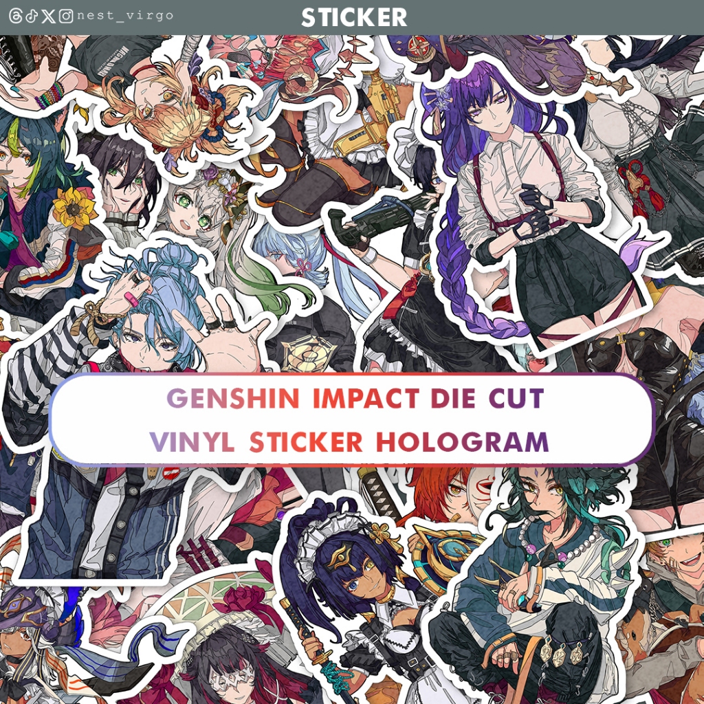 Genshin Impact DIecut Vinyl Sticker | Shopee Singapore