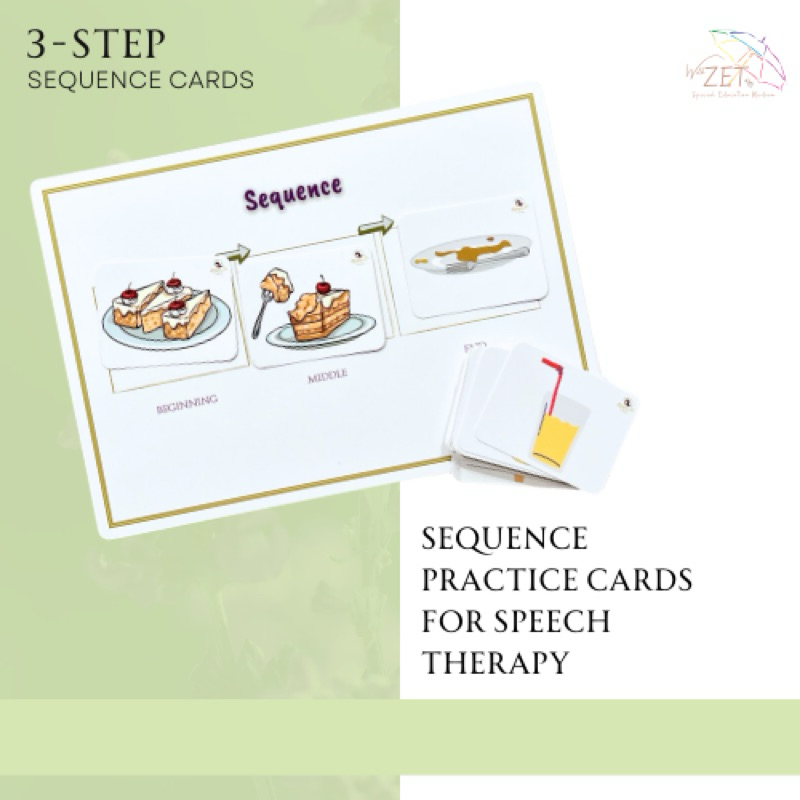 60 Sequencing cards 3-step scenario | Interactive activity | Speech ...