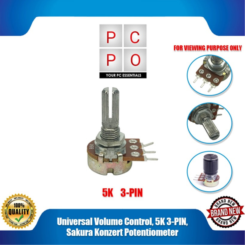 PC PO Universal Volume Control, 5K 3-PIN, Sakura Konzert Potentiometer ...