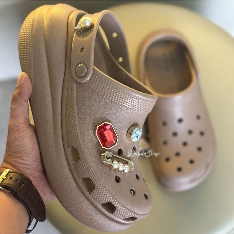Crocs Crush Clog in Latte ( Jibbtz not included) | Shopee Singapore
