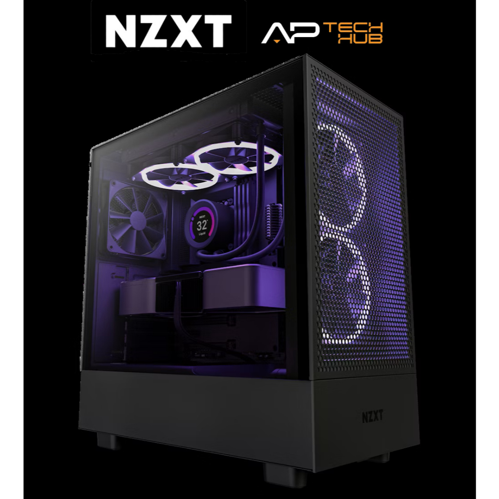 NZXT H5 Flow w/ x2 non-RGB 120mm Fans ATX | Shopee Singapore