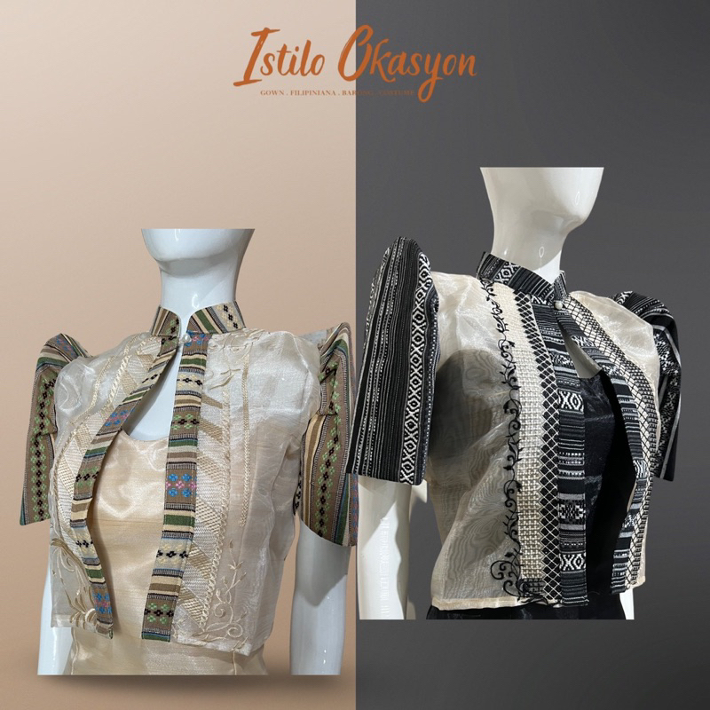 Filipiniana ETHNIC BOLERO w/ BURDA Collar & Embroidery - Modern ...