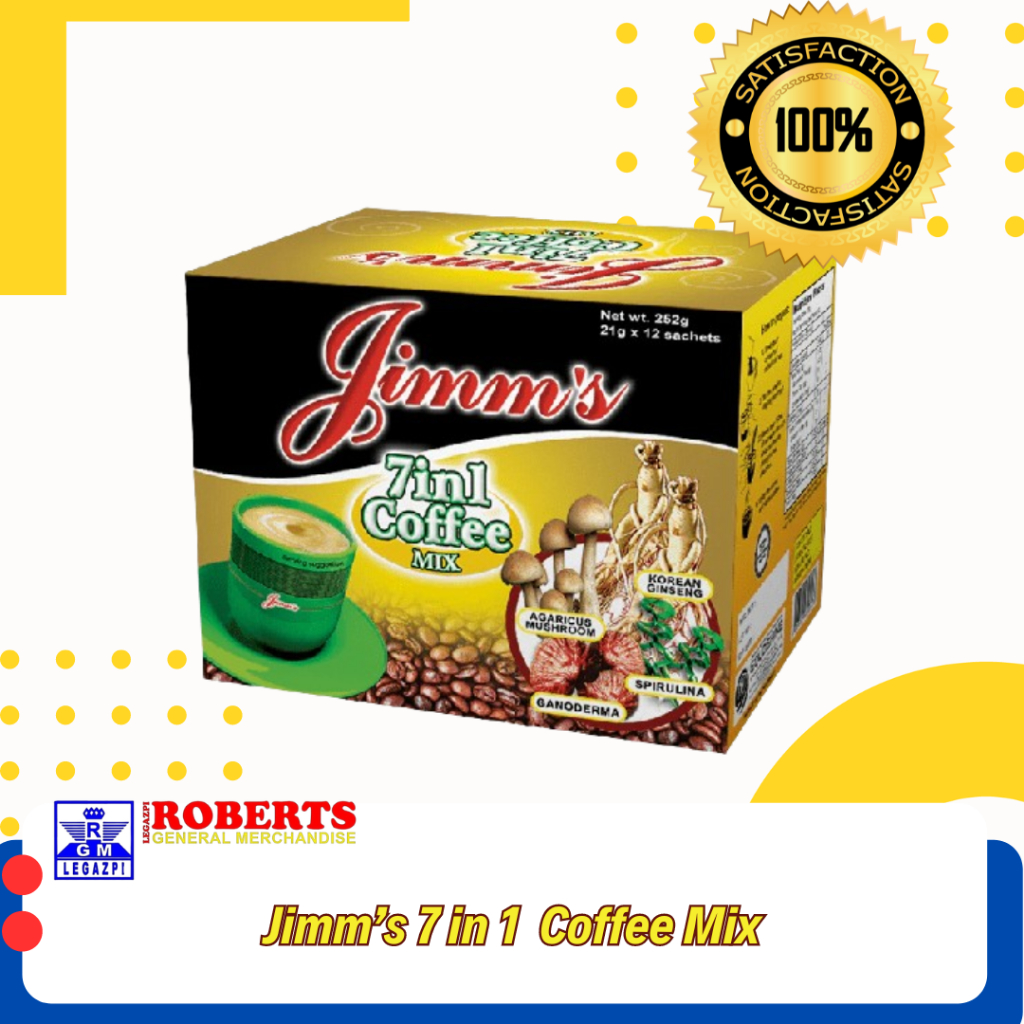 Jimm's 7 in 1 Coffee Mix (1box x 12 sachets) | Shopee Singapore