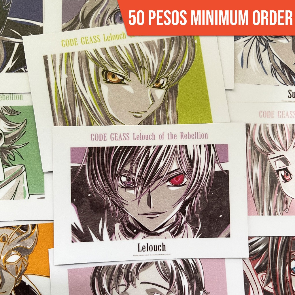 Code Geass Anime Photocards (Laminated) | Shopee Singapore