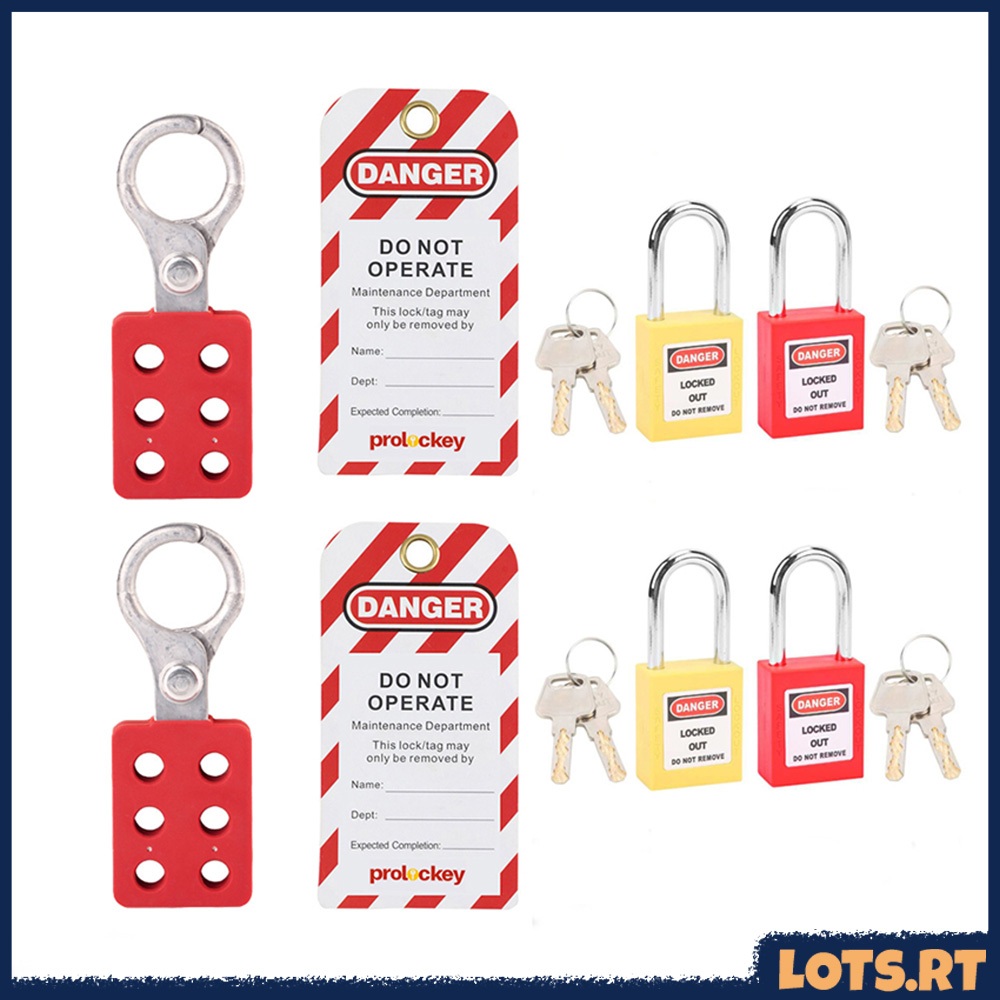 38mm Stainless LOTO Padlock Safety Hasp Lock High Security Anti Rust ...