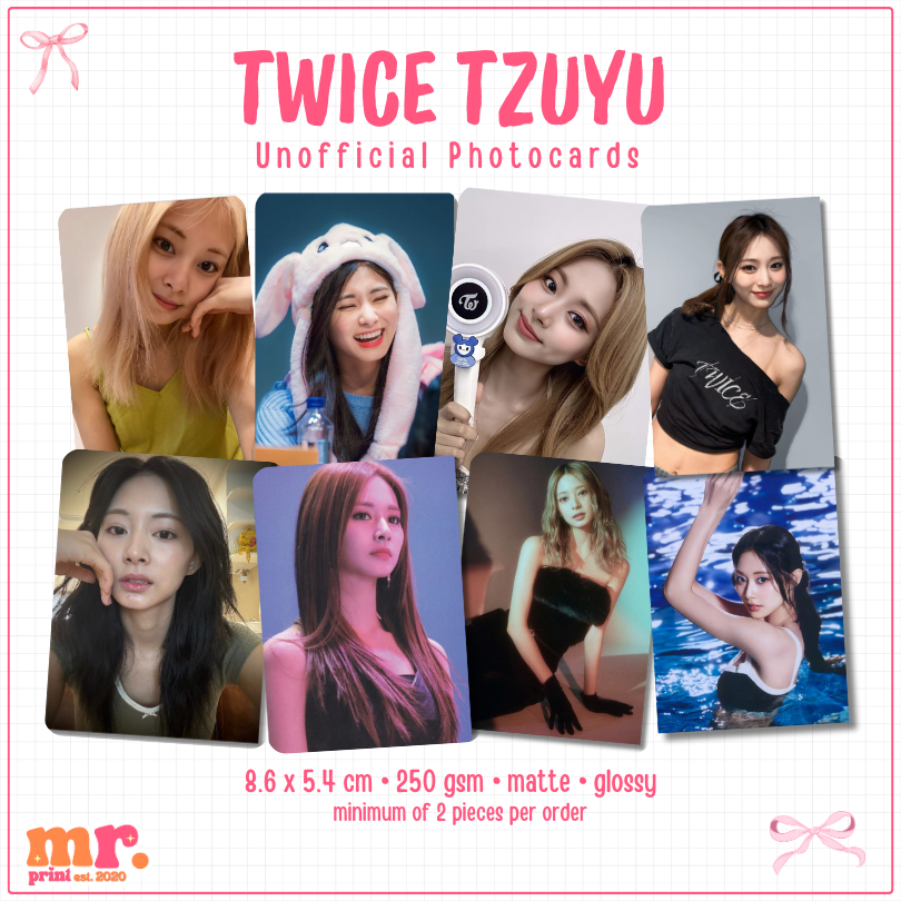 TWICE TZUYU VOL 1 PHOTOCARD SELCA TWICE ONCE KPOP IDOL MATTE AND GLOSSY ...