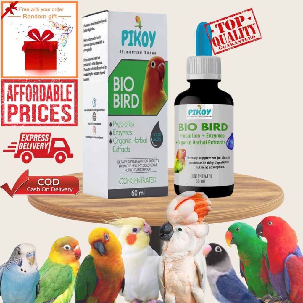 PIKOY BIO BIRD Liquid Organic Probiotic Drops With Enzymes & Herbal ...