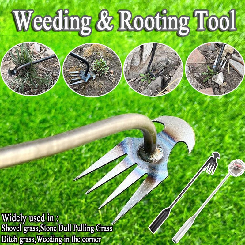 Weeding & Rooting Tool Garden Weeding Hoe Weeding Uprooting Tool ...
