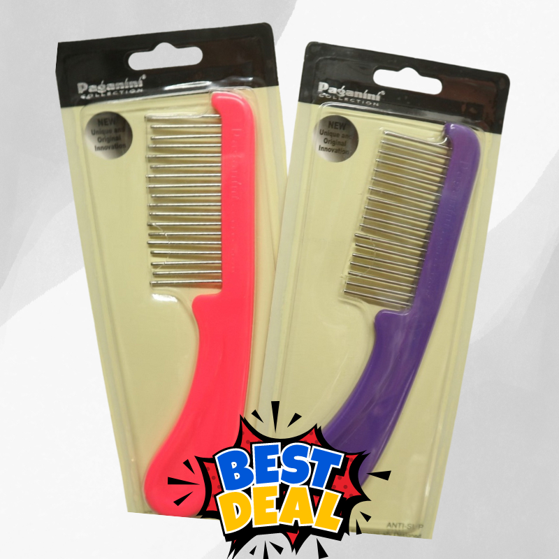 PAGANINI Hair Doctor, Steel Tooth Comb with Rotating Steel Bristles ...