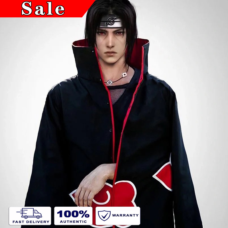 Naruto Costume Akatsuki Cloak Cosplay Sasuke Uchiha Cape Cosplay Itachi ...