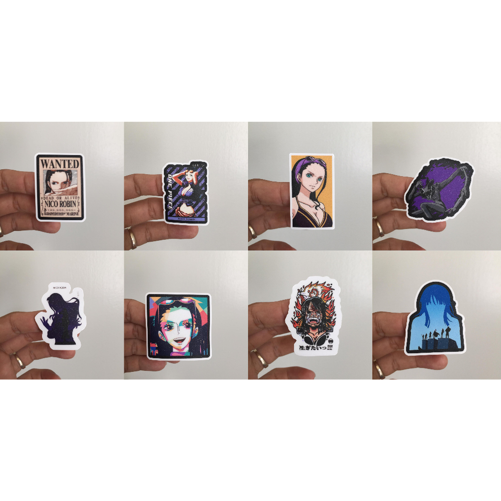 Nico Robin One piece high quality print sticker (glittered matte ...