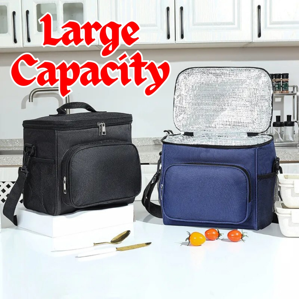 Durable Thermal Big Square Lunch Picnic Waterproof Bag Food Storage Box ...