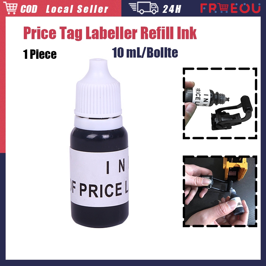 10mL/Bottle Price Tag Labeller Refill Ink Oil Base For Numbering ...
