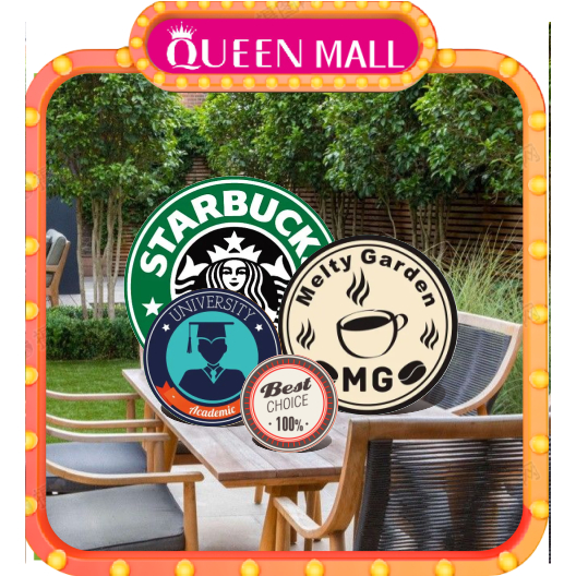 Queen Mall ROUND LOGO on SINTRA BOARD Customized Design | Shopee Singapore