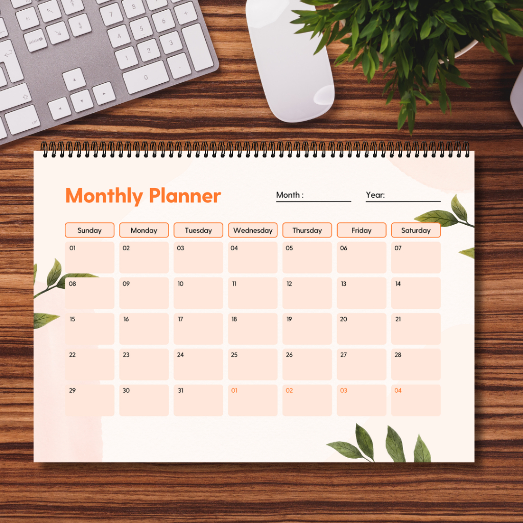 Monthly Planner 2025 Notebook Pad Organizer Journal Diary Plan Daily ...