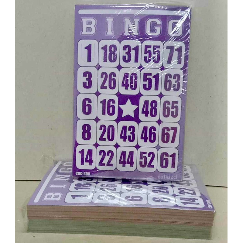 100s bingo cards with die cut/punch | Shopee Singapore