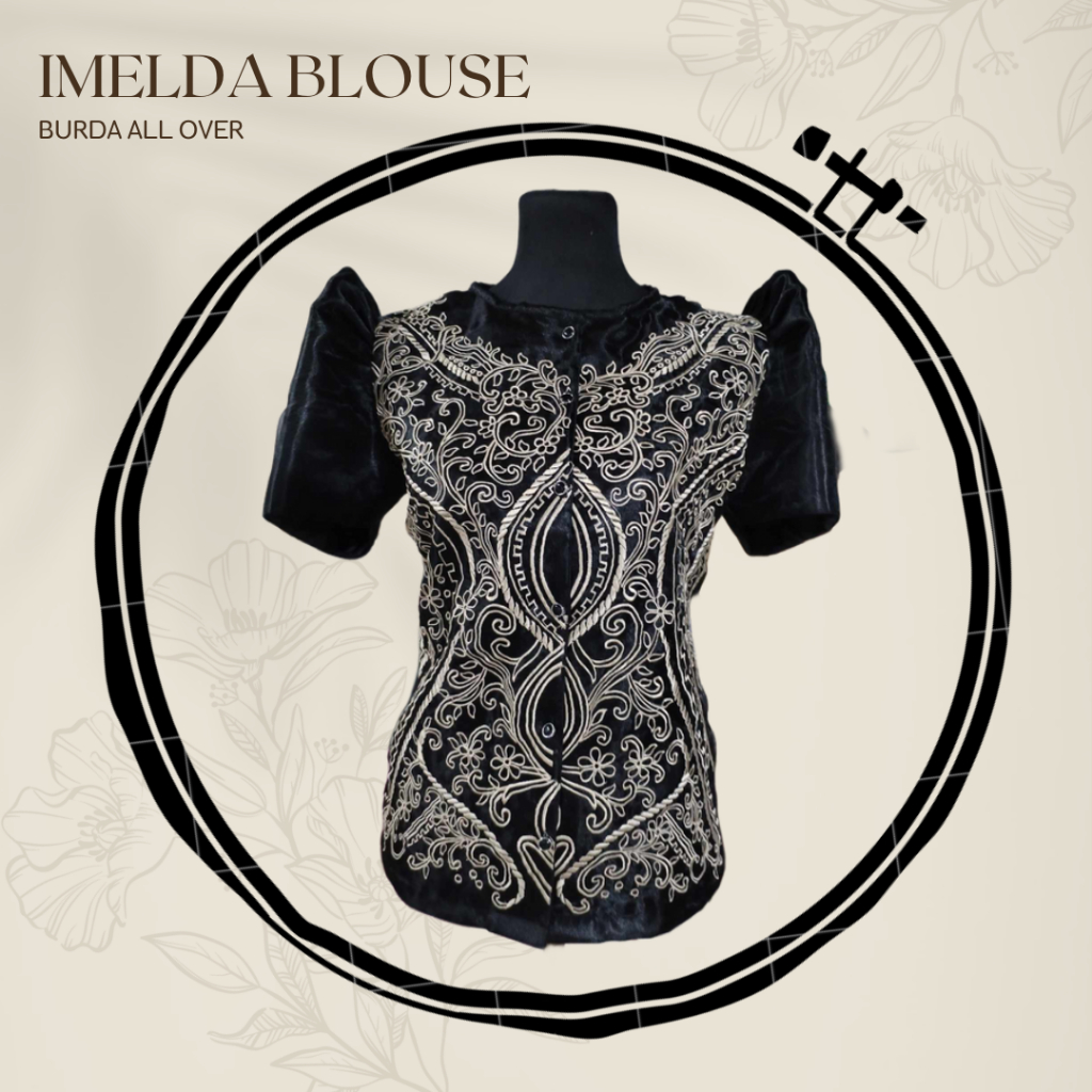 FILIPINIANA IMELDA LADY'S BARONG - EMBROIDERED (BURDA) ALL OVER ...