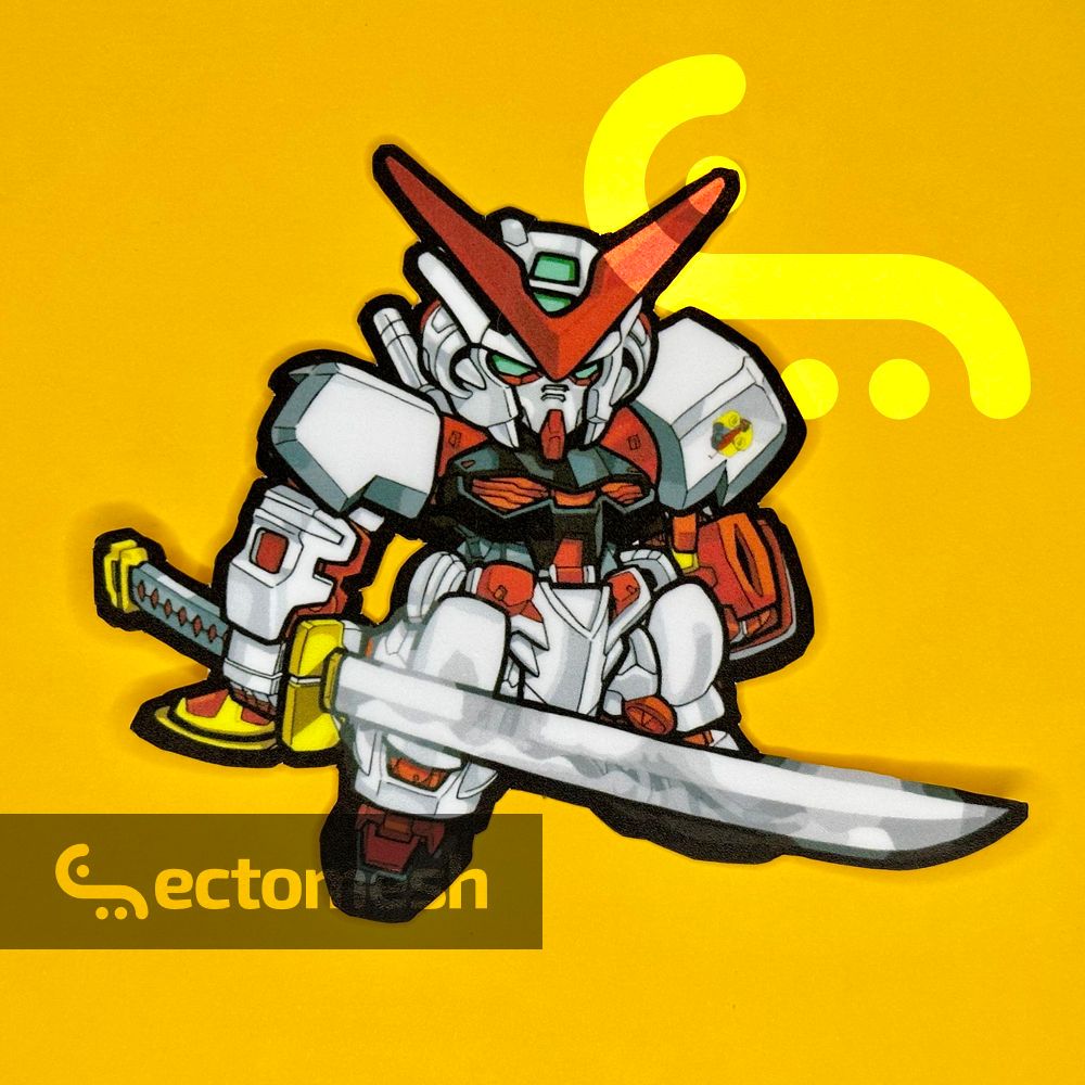 Gundam Astray Red Frame SD A - Vinyl Waterproof Sticker | Shopee Singapore