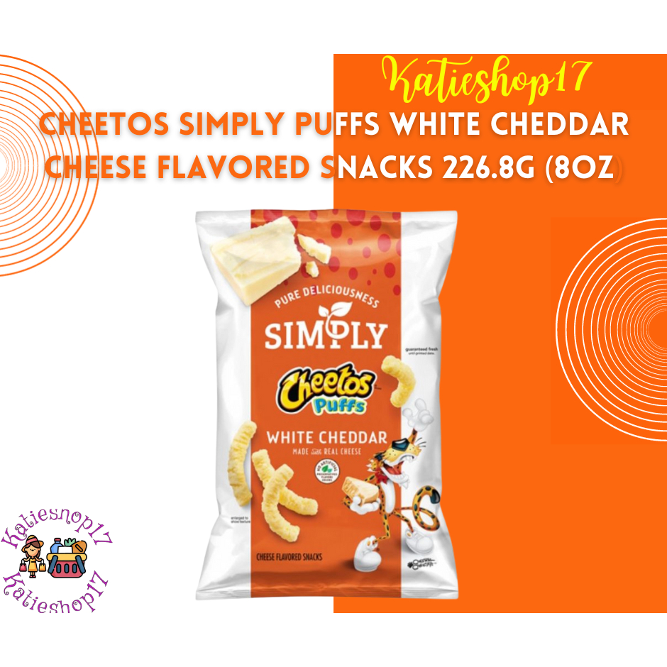 Cheetos Simply Puffs White Cheddar Cheese Flavored Snacks 226.8g (8oz ...