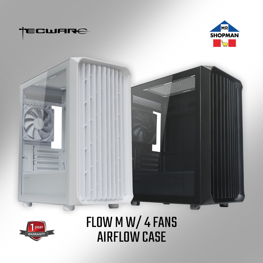 Tecware Flow M High Airflow Case MATX Desktop PC Chassis | Shopee Singapore