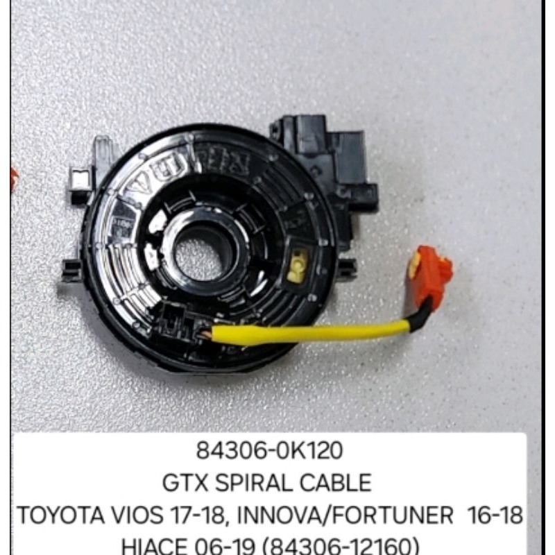 Spiral Cable Toyota Vios (2017-2018), Innova/Fortuner (2016-2018 ...