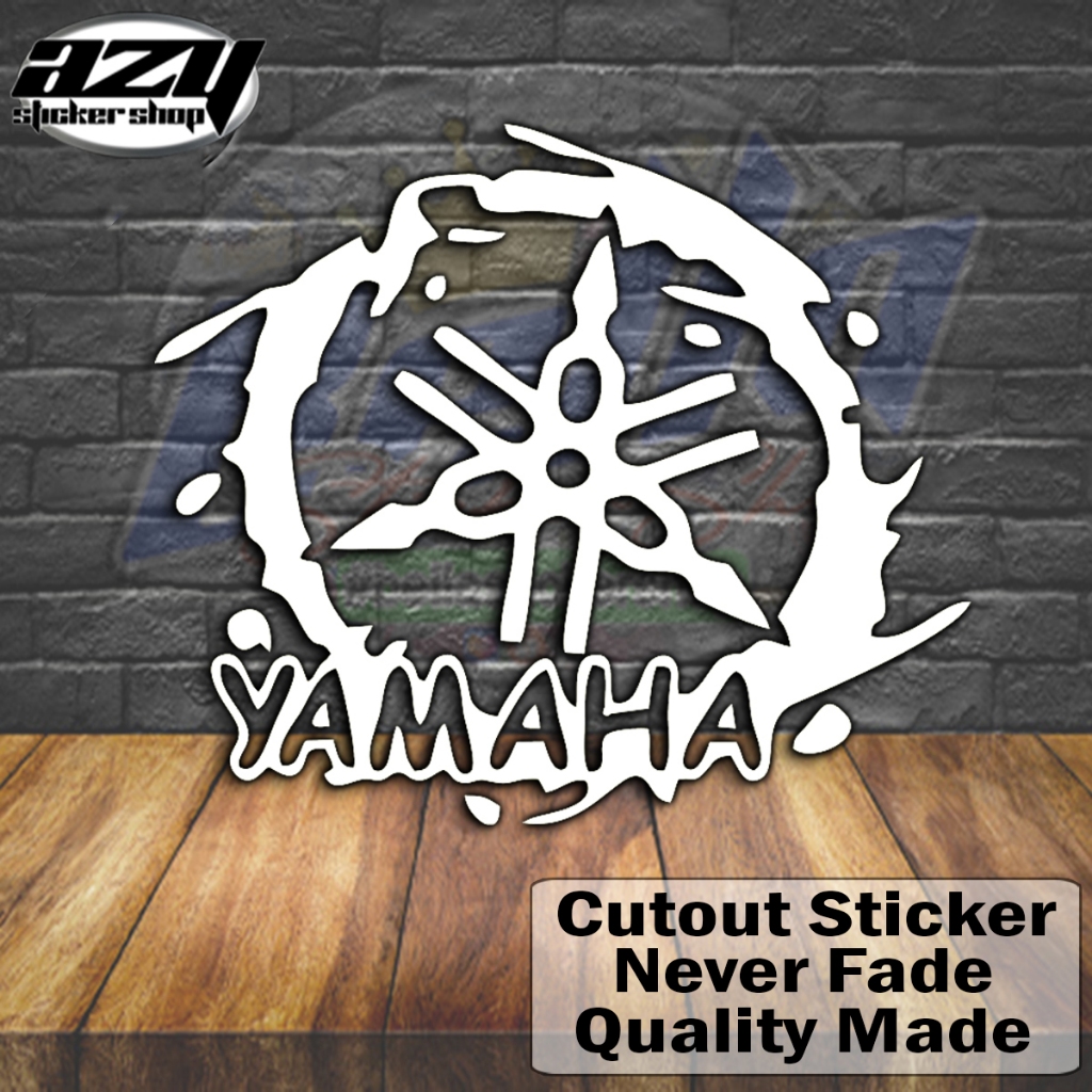 YAMAHA LOGO Decals/Cutout Stickers (For Motorcycle, Car, Laptop and ...