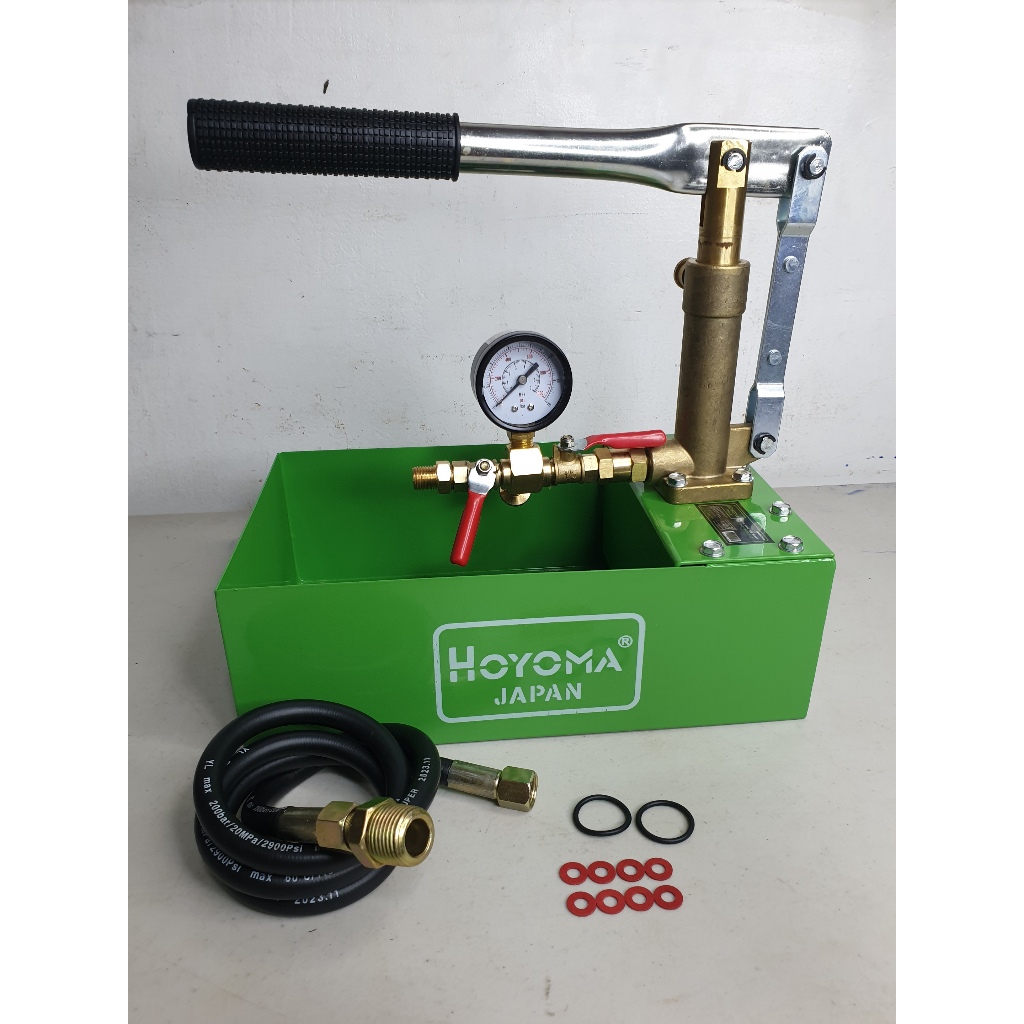 Hoyoma Japan Metal Hand Test Pump 5MPa 50KG Water Pressure Tester ...