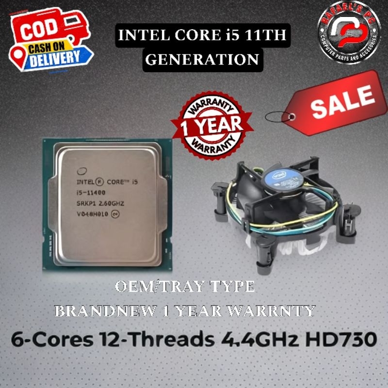 INTEL CORE I5 11400 11TH GEN LGA1200 PROCESSOR | Shopee Singapore
