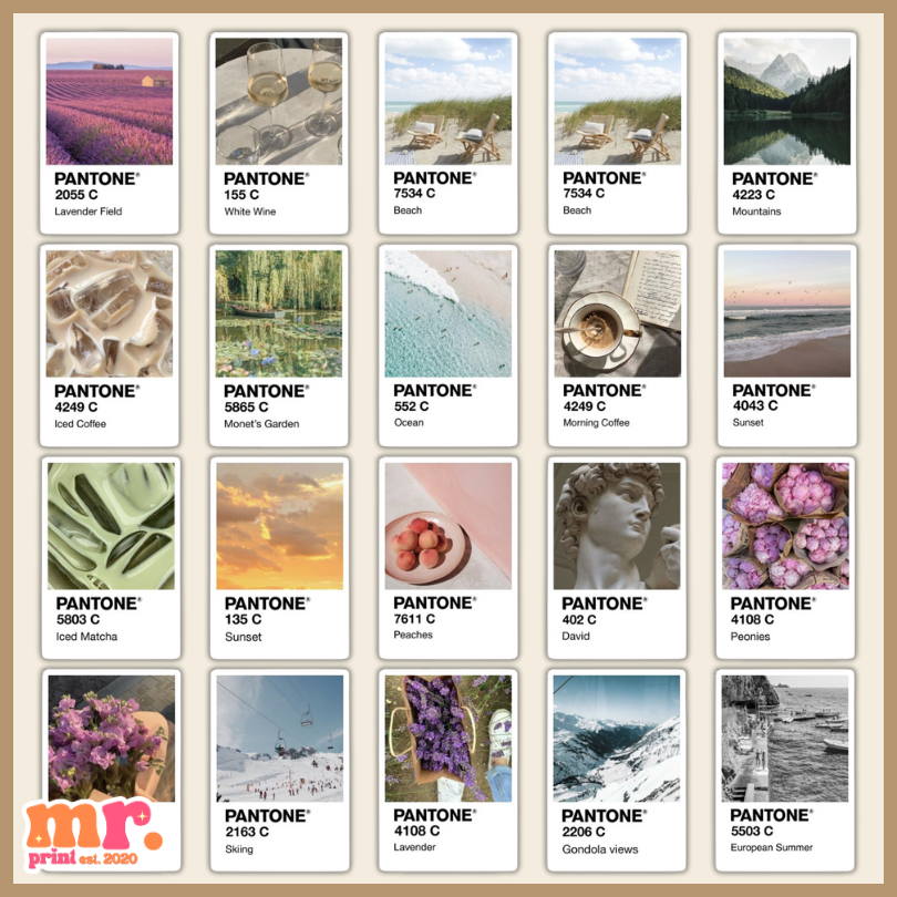 PANTONE RANDOM VOL 1 SCENERY STICKERS WATERPROOF STICKER | Shopee Singapore