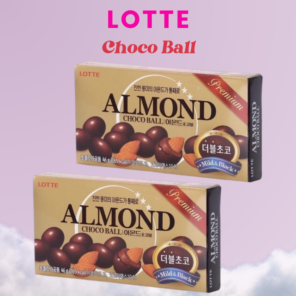 Lotte Almond Choco Ball 46g korean authentic products | Shopee Singapore