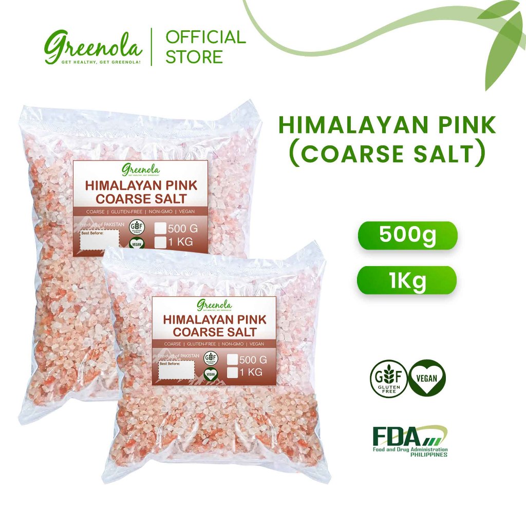 Greenola Coarse Grind Himalayan Pink Salt 500G 1Kg | Shopee Singapore