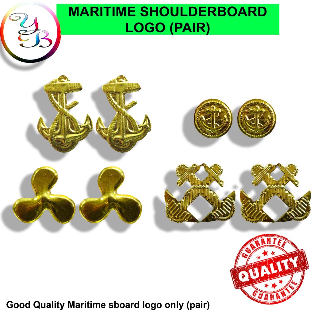 Maritime shoulder board Logo only (pair) | Shopee Singapore