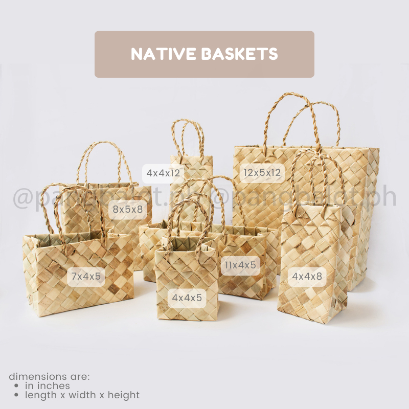 Native Packaging - BASKET (made from Pandan leaves) | Shopee Singapore