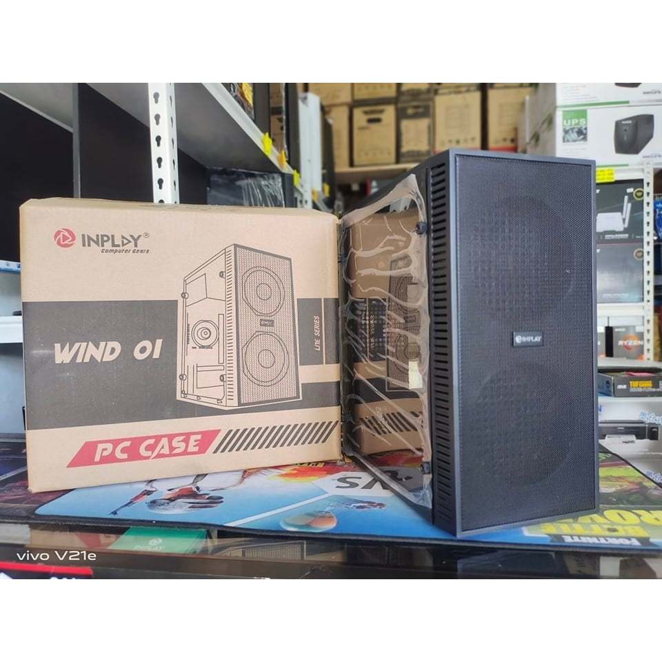 INPLAY WIND 01 ACRYLIC SIDE PC CASE ( BLACK) | Shopee Singapore