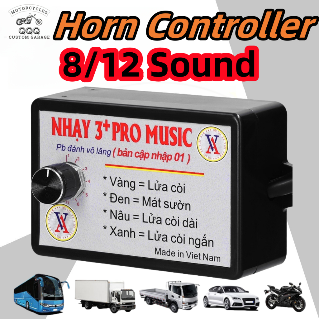 Nhay 3+ Pro Music Horn Controller Universal Music Rapid Relay For Truck ...