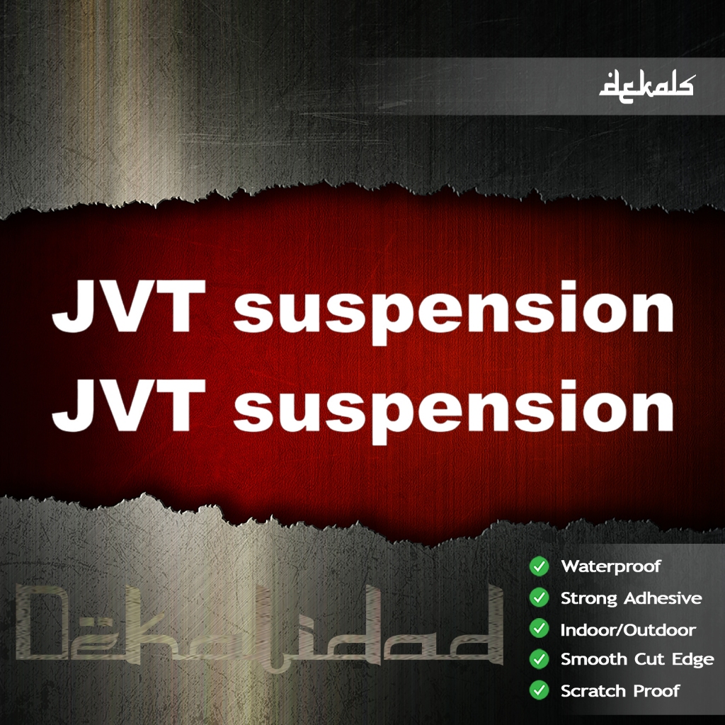 JVT suspension Sticker Decals (2pcs) | Shopee Singapore