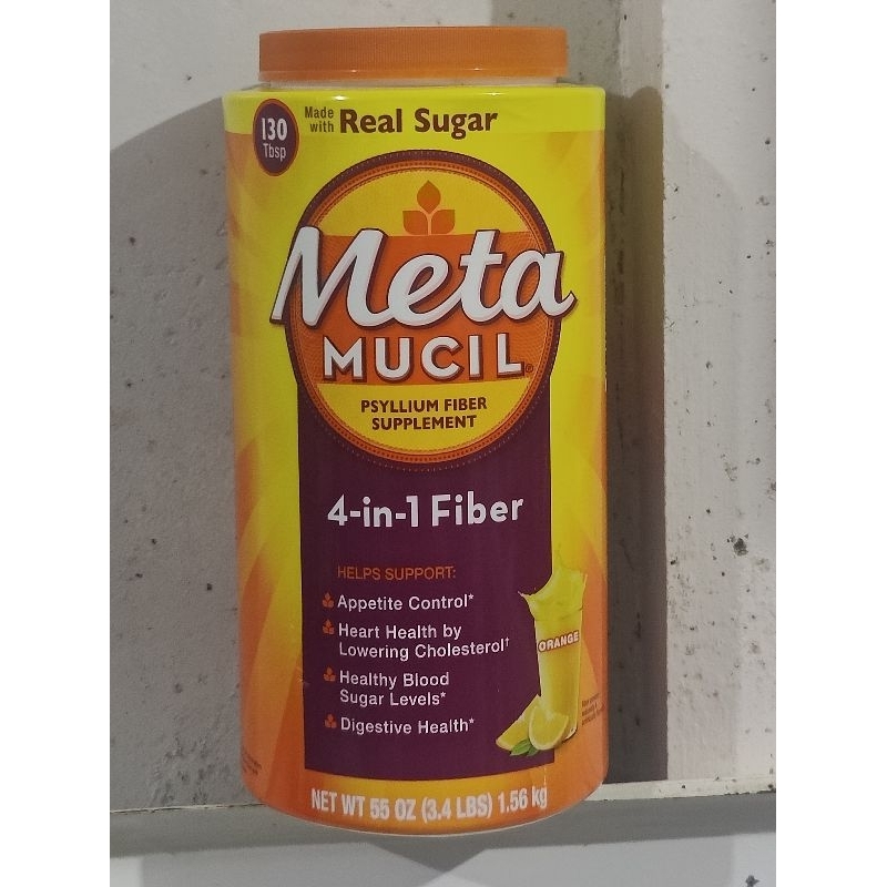 Metamucil Fiber powder supplement with Psyllium husk heart digestive ...