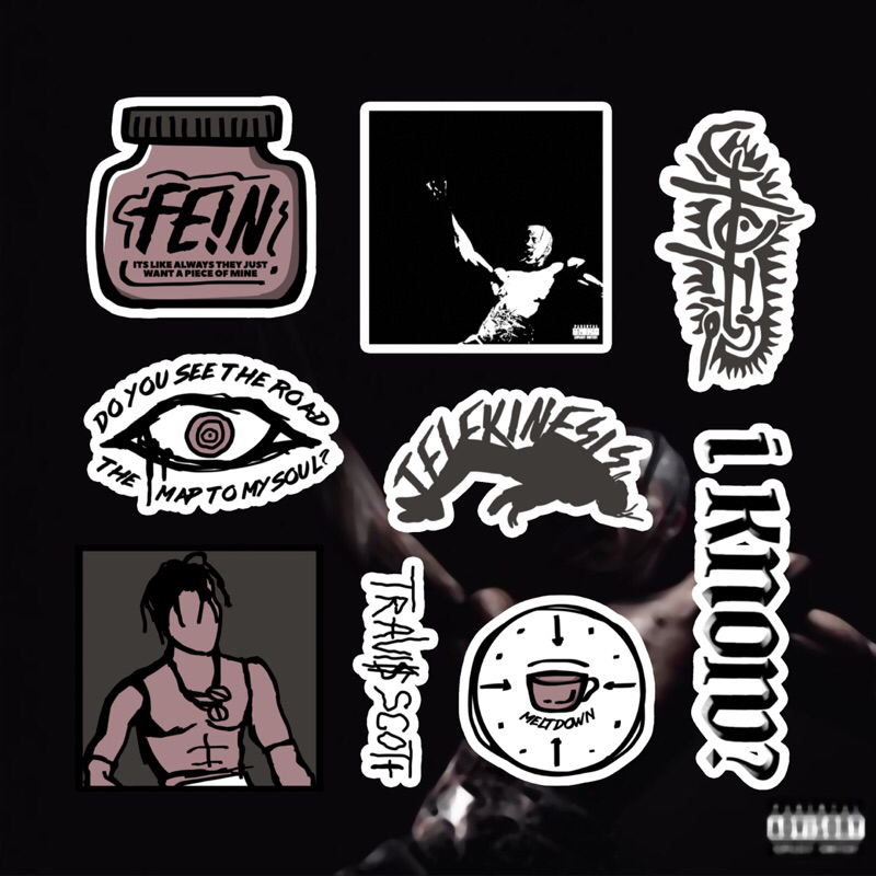 Travis Scott - UTOPIA - Sticker Pack | Shopee Singapore