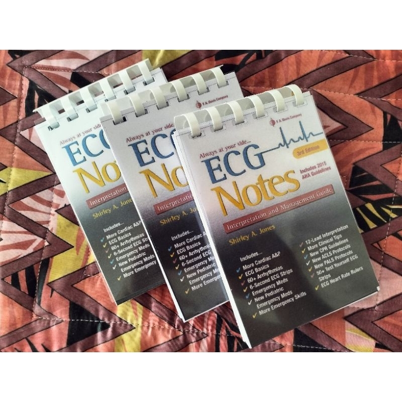 ECG notes Pocket Guide 3rd edition Latest 2025 | Shopee Singapore