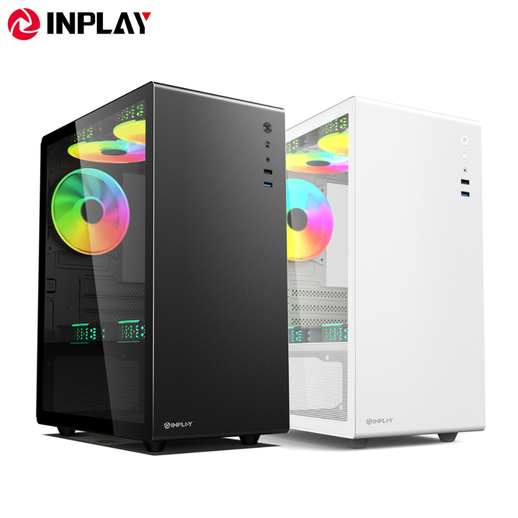 INPLAY Meta A500 Micro ATX PC Case With Tempered Glass Type-c Port ...