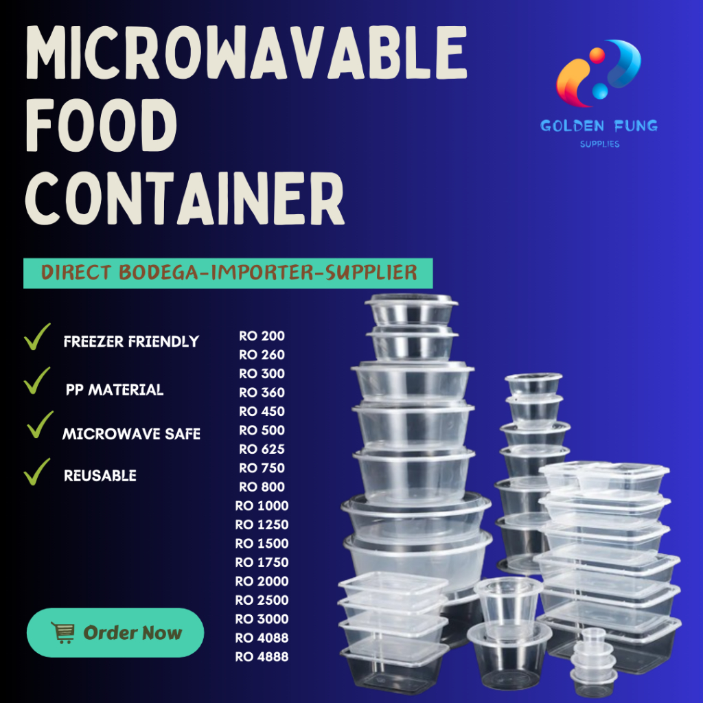 MICROWAVABLE CONTAINER ROUND 2500ML CLEAR (90PCS) | Shopee Singapore