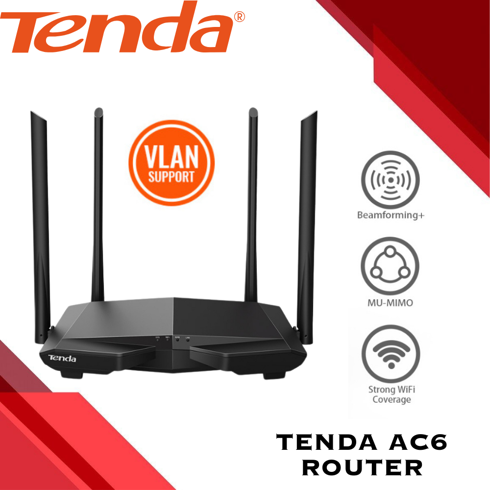 Tenda AC1200 Smart WiFi Router, High Speed Dual Band Wireless Internet ...