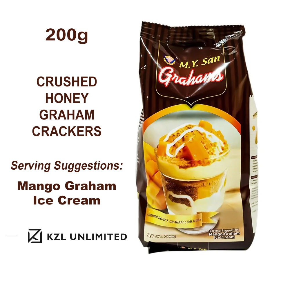 KZLU M.Y. San Grahams Crushed Honey Graham Crackers 200g | Shopee Singapore