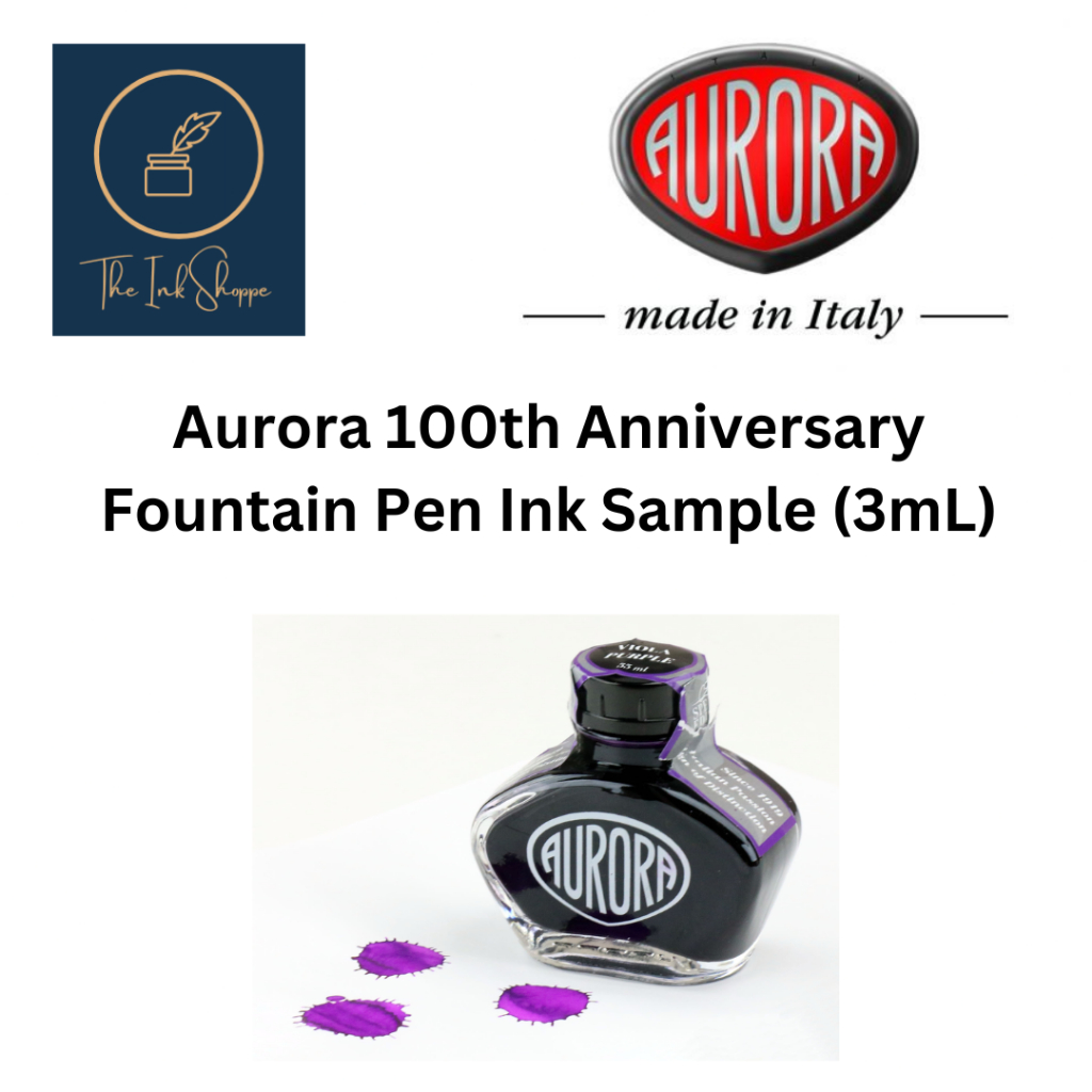 Aurora 100th Anniversary Limited Edition Fountain Pen Ink Sample (3mL ...