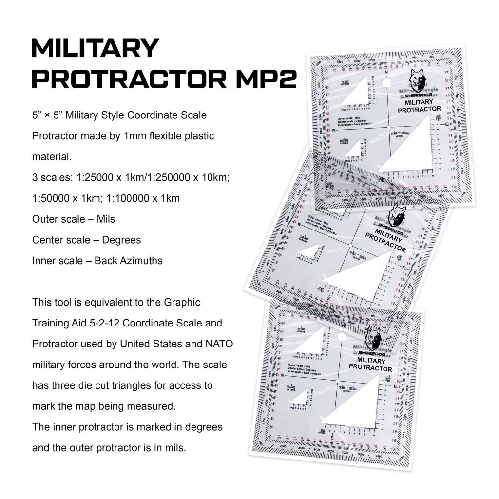 MILITARY PROTRACTOR MAP READING | Shopee Singapore
