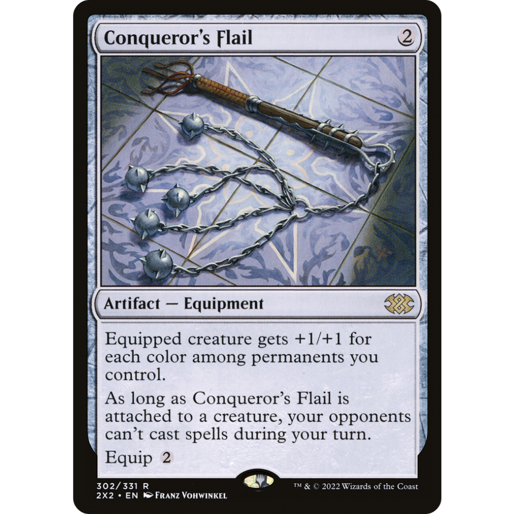 Conqueror's Flail 2x2-302 MTG Top Ratings Proxy (sticker is already on ...